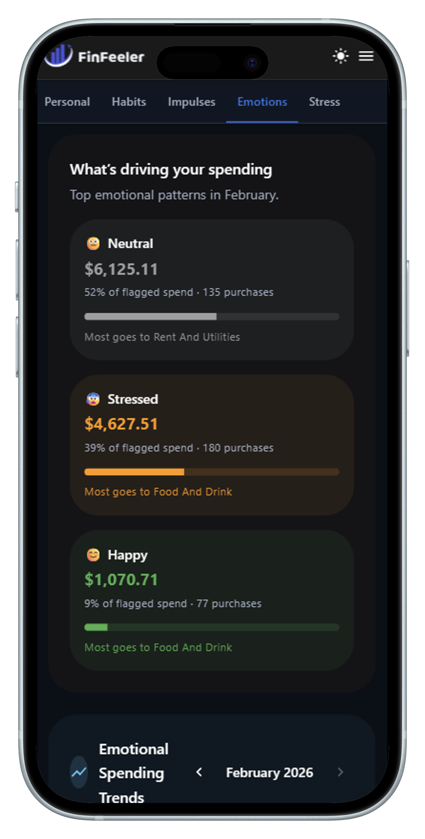 FinFeeler — Your Spending Tells a Story